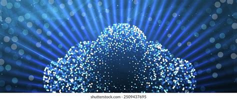 Transforming Businesses Lives Scalable Cloud Technology Stock Vector