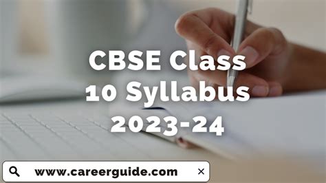 Cbse Class 10 Syllabus 2023 24 Details Important Preparation Careerguide