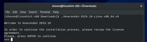 Instalar Anaconda De Python En Centos 8