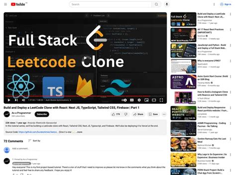 Leetcode Clone Youtube By Burakorkmez A Nextjs Template Built At Lightspeed