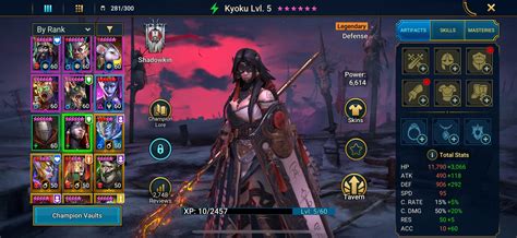 Kyoku Build Recommendation Rraidshadowlegends