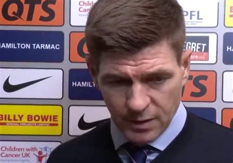 Video Gerrard Interview Kilmarnock Players Celebrate Loudly