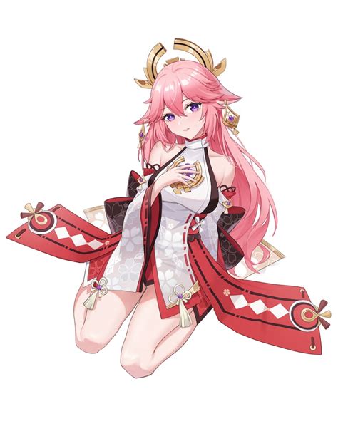 Yae Miko Genshin Impact Drawn By Yeming Yeming Danbooru