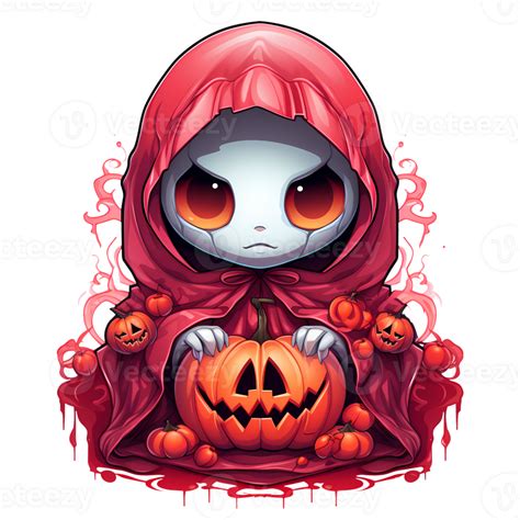 Kawaii Evil Halloween Clipart Illustration Ai Generative 29144288 Png