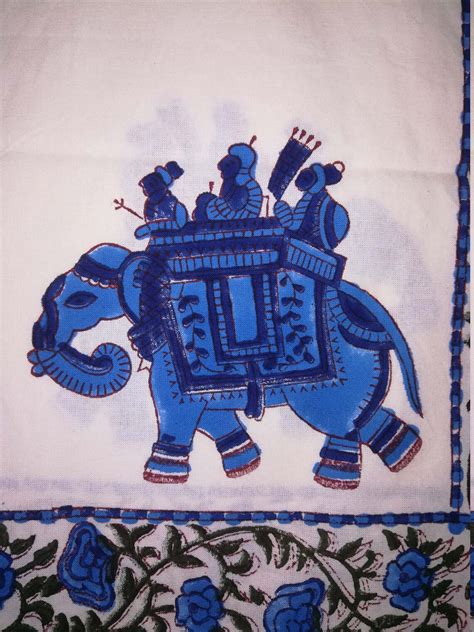 Jaipuri Hand Block Print Cotton Flat Sheet Handmade Bed Sheet Etsy