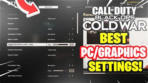Black Ops Cold War Best Pc Settings Best Graphic Settings For Max Frames Cod Cold War