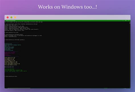 npm mysystem info skypack