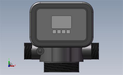 润新软化水功能阀 型号f111a3solidworks 2017模型图纸下载 懒石网