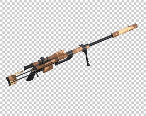 Premium Psd Riffle Isolated On Background 3d Rendering Illustration