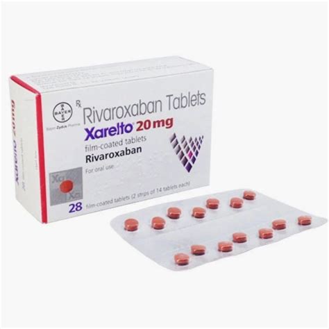 20mg Xarelto Rivaroxaban Tablet At ₹ 2192box Cardiovascular
