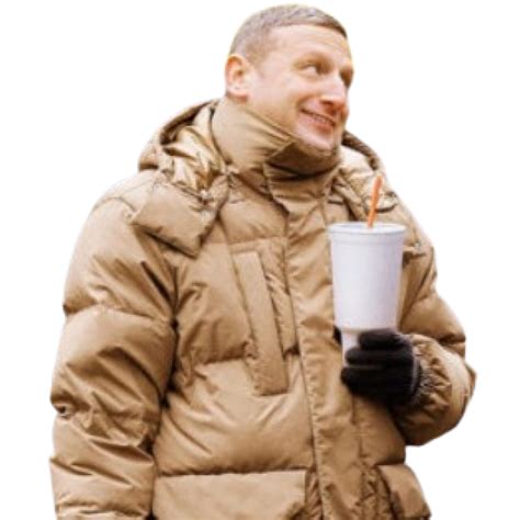 Friendship Tim Robinson Beige Puffer Jacket