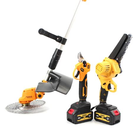 Аккумуляторный набор 3в1 DeWalt 48V (триммер DCMST156N + мини пила ...
