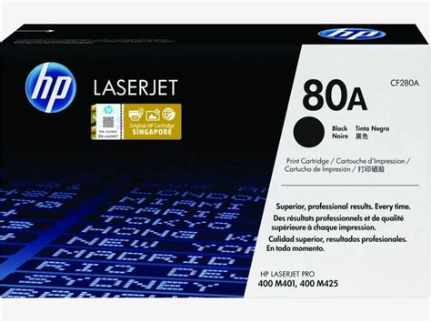 HP 80A Black Original LaserJet Toner Cartridge For Laser Printer At