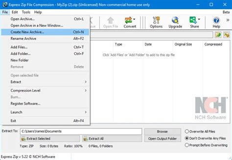 express zip file compression quickly create encrypt extract zip files