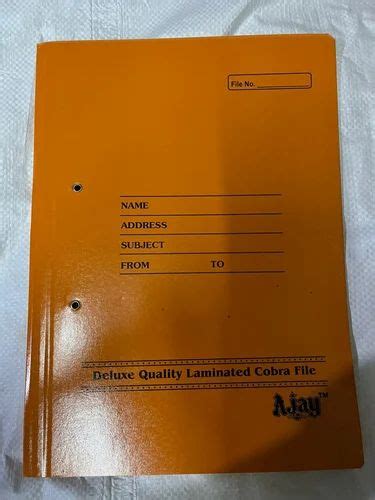 A3 Cardboard File Folder Orange A4 At Rs 18 Piece In Kalyan Id