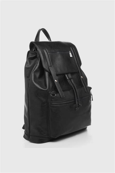 BOBBY BLACK MEN’S: FLAP OVER BACKPACK – Bessie London