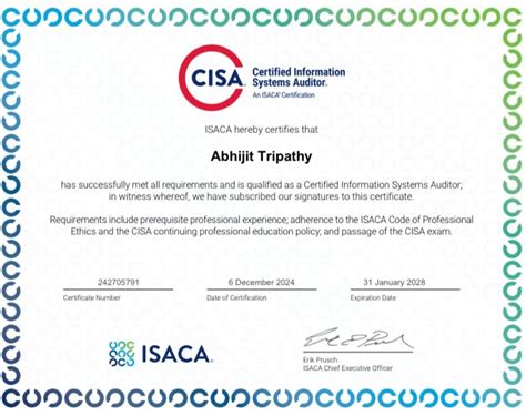 Certifiedinformationsystemsauditor Cybersecurity Informationsecurity