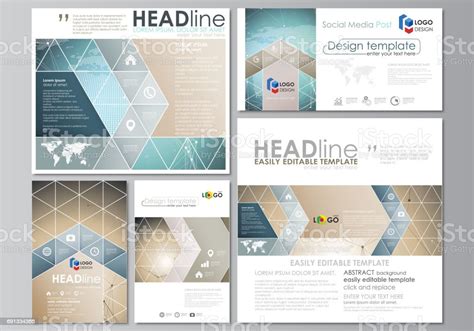 인기 있는 형태로 현대 사회 미디어 게시물 디자인 서식 파일의 편집 가능한 레이아웃의 최소한의 추상적인 벡터 일러스트 화학 분자 구조와 패턴입니다 Dna 연구 가리기에 대한