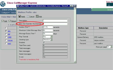 Unity Express Voice Mail Transfer Behavior Cisco