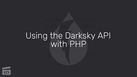 Using The Darksky Api With Php Part 2 Getting The Api Key Youtube