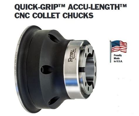 Royal Quick Grip Accu Length Cnc Collet Chucks Light Tool Supply