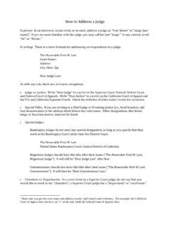 How To Address A Judge How To Address A Judge Pdf PDF4PRO