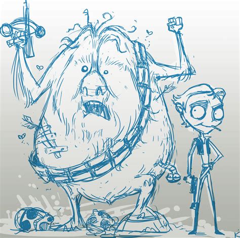 K Artoonarts Chewie And Han
