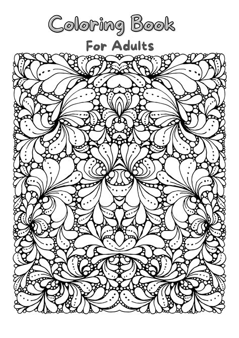 Coloring Book For Adults Pdf Printable Free Download Creative