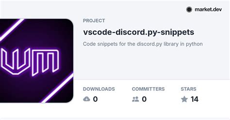 Vscode Discord Py Snippets Ecosystem Directory Market Dev
