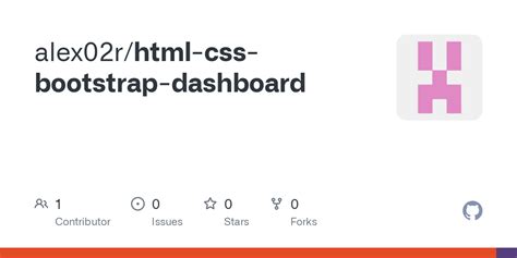 Github Alex R Html Css Bootstrap Dashboard