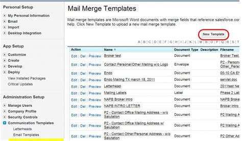 Salesforce Proposal Template Configure Salesforce Com Mail Merge Button Ms Word Williamson