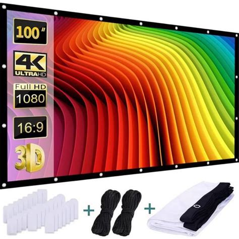 Dropship 60 120 Portable Foldable Hd Anti Wrinkle Projection Screen Movie Projection Screen 16