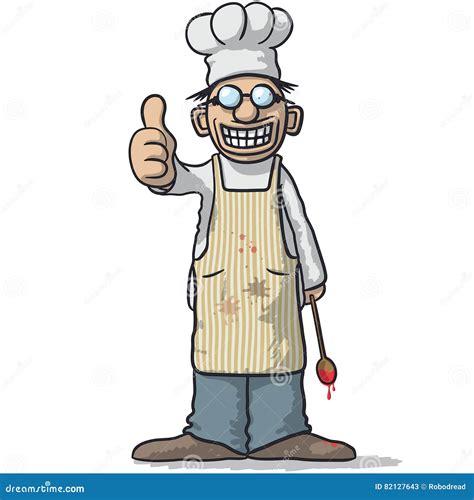 Smiling Chef With Thumb Up Stock Vector Illustration Of Thumb 82127643