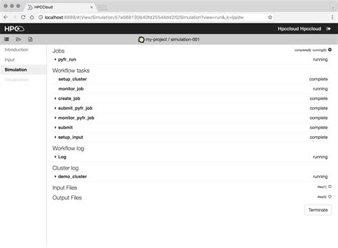 HPCCloud HPC Simulation Workflow In The Cloud
