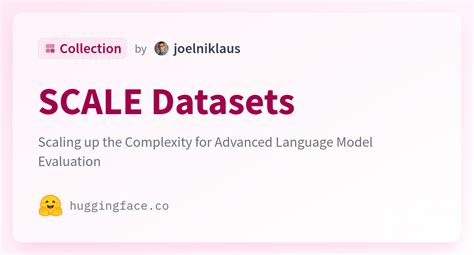 SCALE Datasets A Joelniklaus Collection