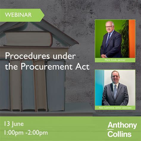 Sign Up For Our Next Webinar On The Procurement Act With Experts Mark