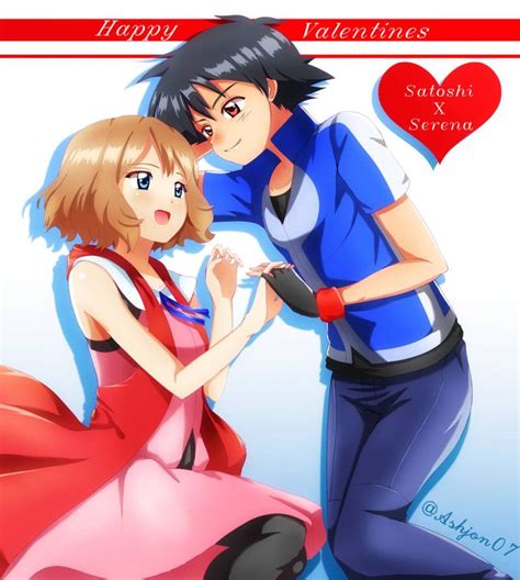 Ash X Serena Valentines 2019 By Ashujou Pokemon Ash And Serena Ash