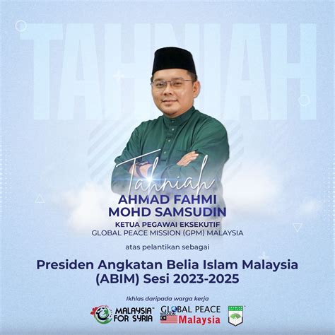 Ahmad Fahmi Dipilih Sebagai Presiden Abim Baharu Bagi Sesi 2023 2025 Menggantikan Muhammad