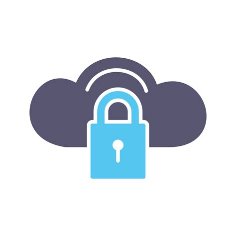Secure Cloud Vector Icon 18799704 Vector Art At Vecteezy