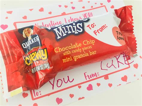The Larson Lingo Valentine I Chews You Free Printable