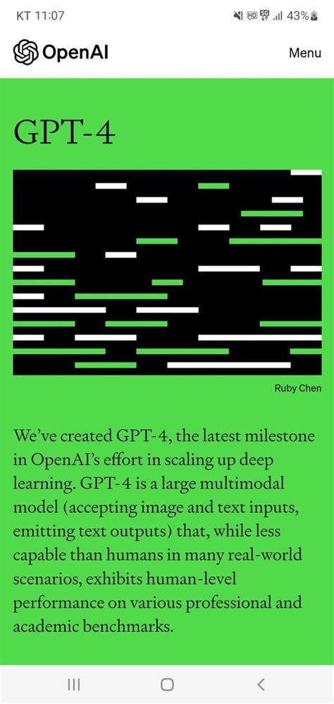 Gpt 4 Ruby Chen Weve Created Gpt 4 The Latest Milestone In Openais