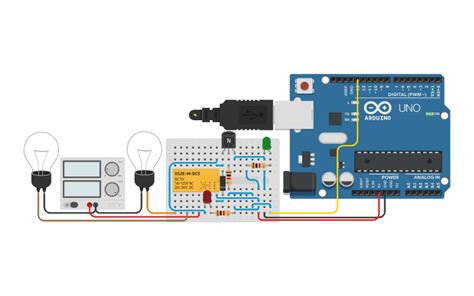 Circuit Design Relay Module Tinkercad