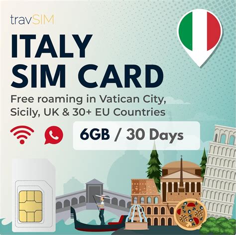 Amazon TravSIM Italy SIM Card 6GB Data With 4G 5G Speeds Unlimited Calls Use Italy