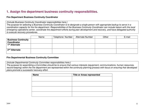 Free Business Continuity Plan Templates [word Pdf]