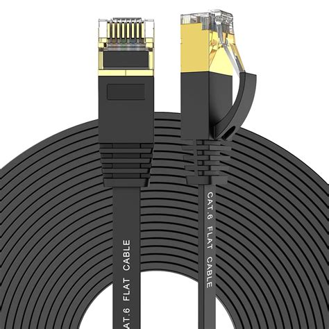 Ercielook Ethernet Cable 50 Ft High Speed Cat 6 Flat Network Cable