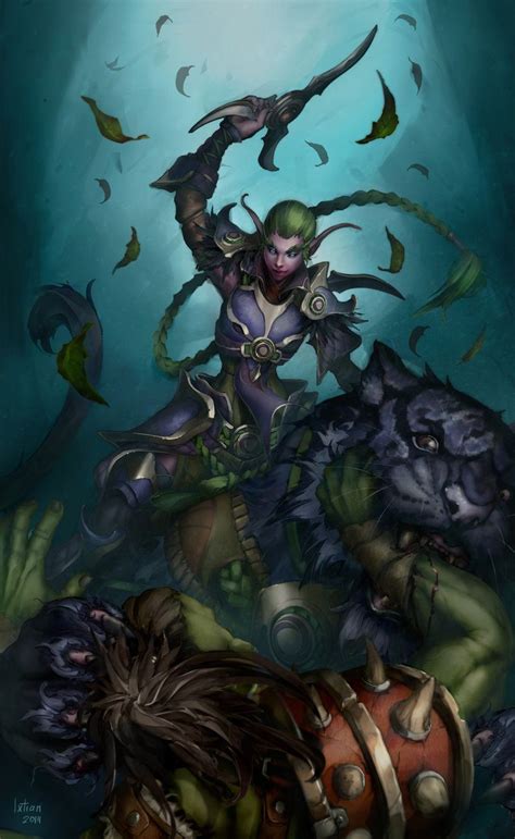 Night Elf Warcraft Art World Of Warcraft Characters