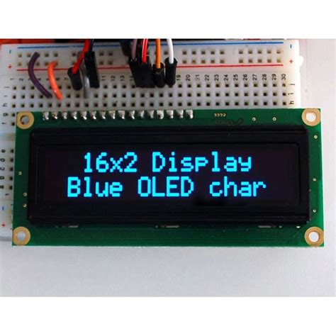 Blue Character OLED 16x2 Adafruit 823 HD44780 Compatible