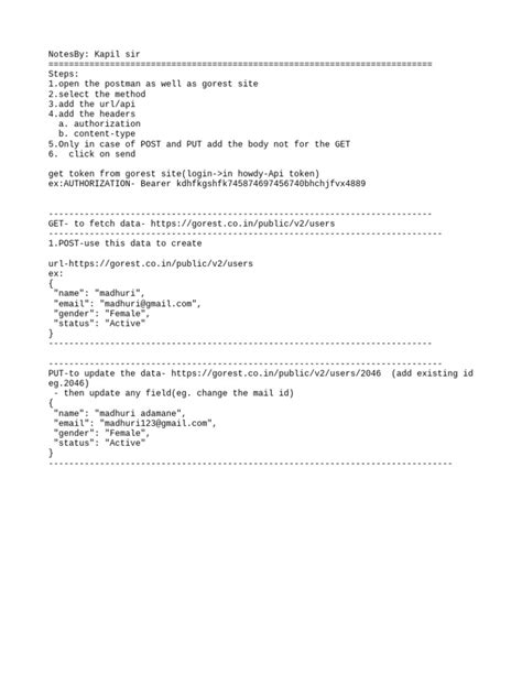 How To Hit Api In Postman Pdf
