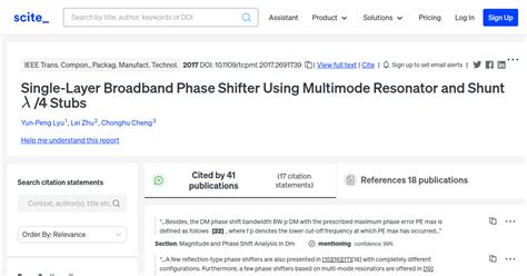 Single Layer Broadband Phase Shifter Using Multimode Resonator And Shunt Lambda 4 Stubs