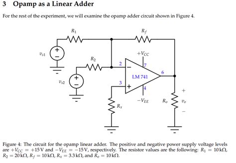 Solved For The Circuit Above Determine The Output Voltage
